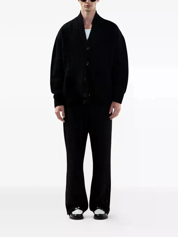 Gcds Shawl Collar Buttoned Cardigan