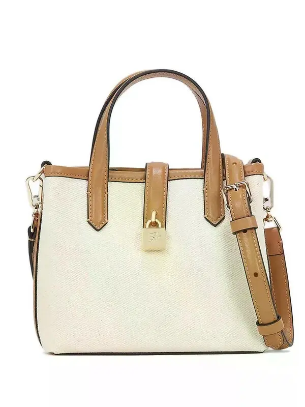 Karl Lagerfeld Padlock Detail Tote Bag - Neutrals