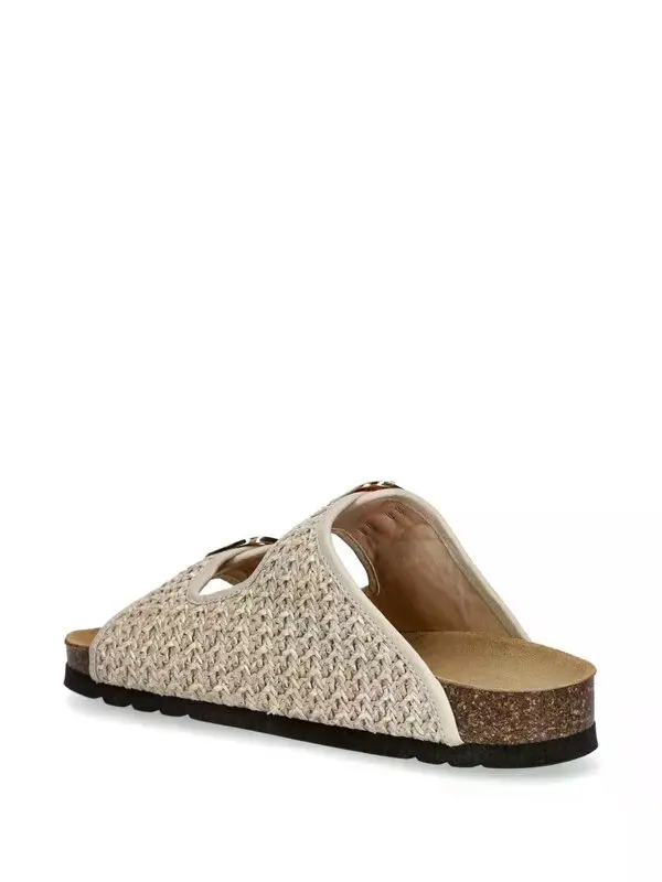 DR. SCHOLL'S SHOES Woven Buckle Strap Slides