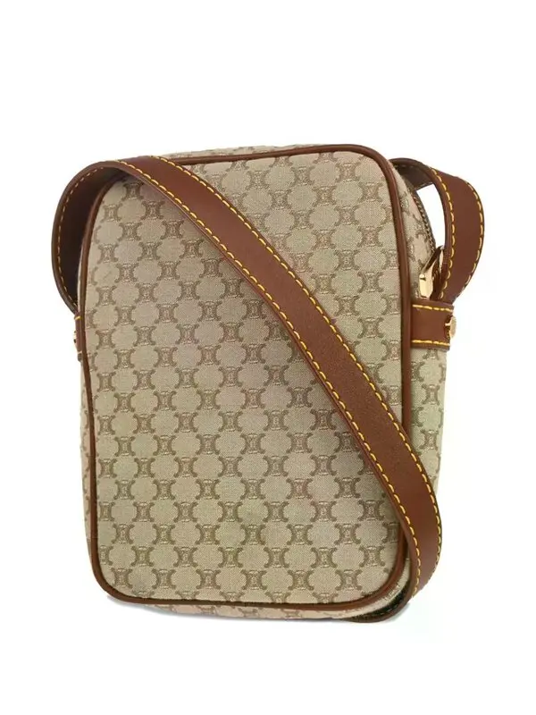 Celine Macadam Canvas Leather Shoulder Bag