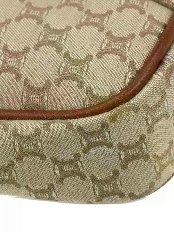 Celine Macadam Canvas Leather Shoulder Bag