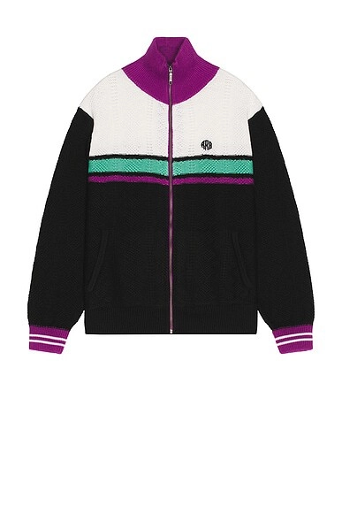 RICE NINE TEN Knitting Jogging Suit Jacket