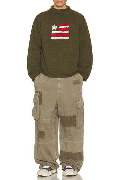 RICE NINE TEN Knitted Roll Neck Sweater