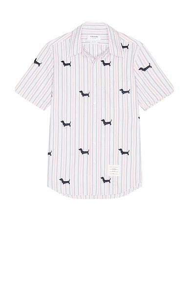 Thom Browne Straight Fit Allover Hector Shirt - Multi