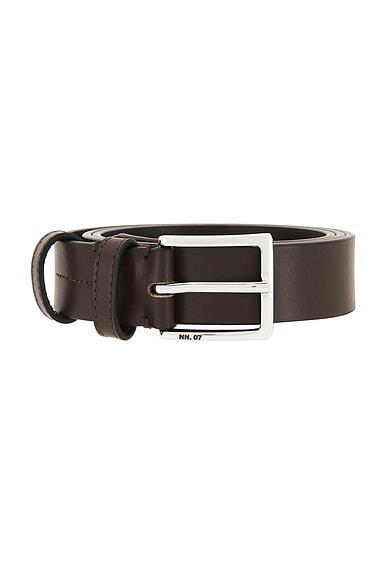 Nn07 Calfskin Leather Belt - Brown