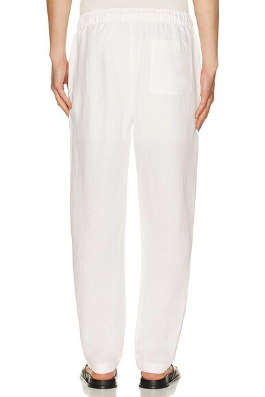 Onia Air Linen Pull-on Pant - White