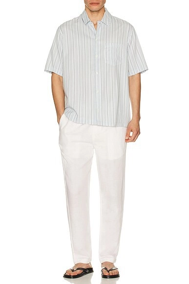 Onia Air Linen Pull-on Pant - White