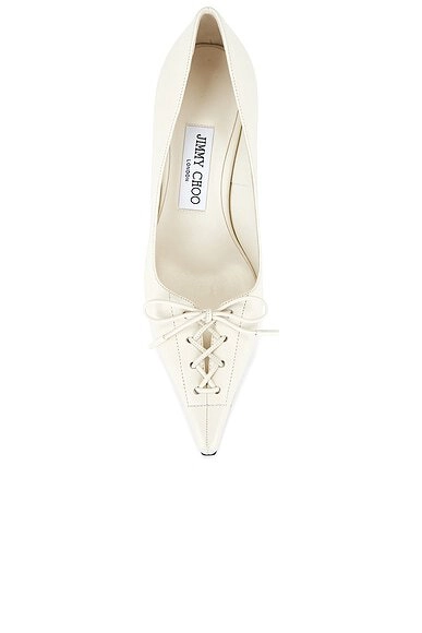JIMMY CHOO Scarlett Nappa Leather 95 Heel - Latte