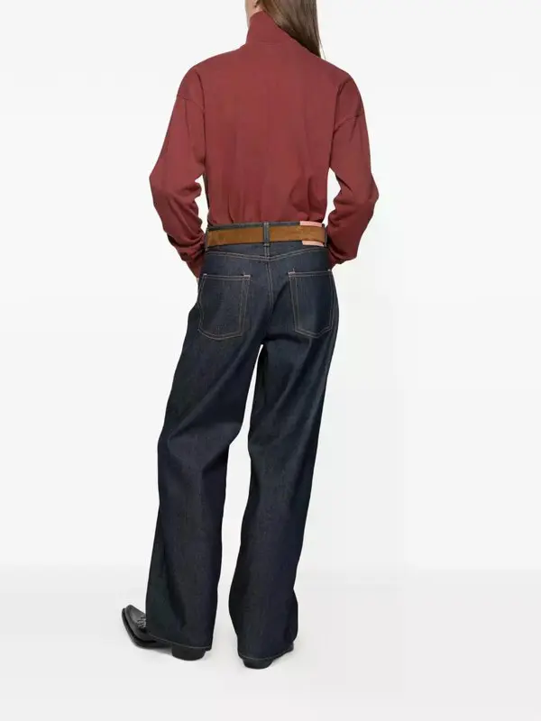 Acne Studios Zip-up Long-sleeved Top - Red