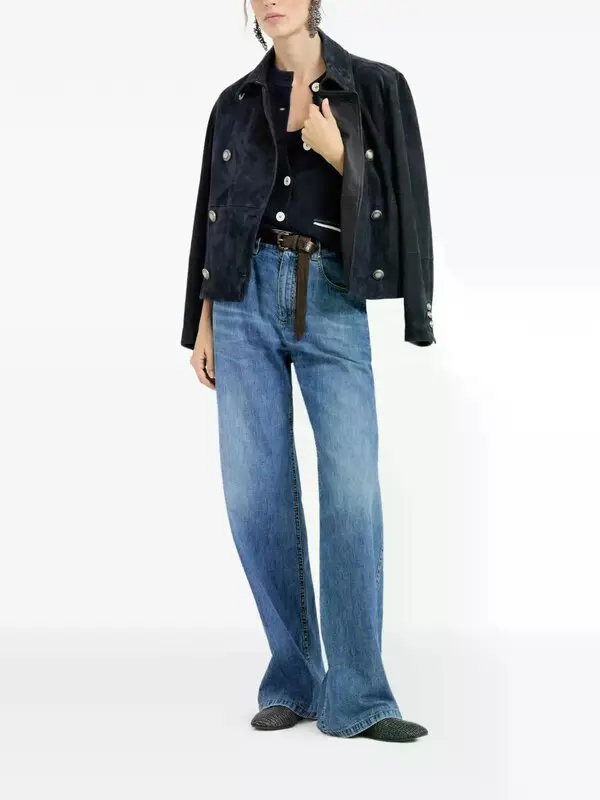 Brunello Cucinelli Monili-detail Double-breasted Jacket