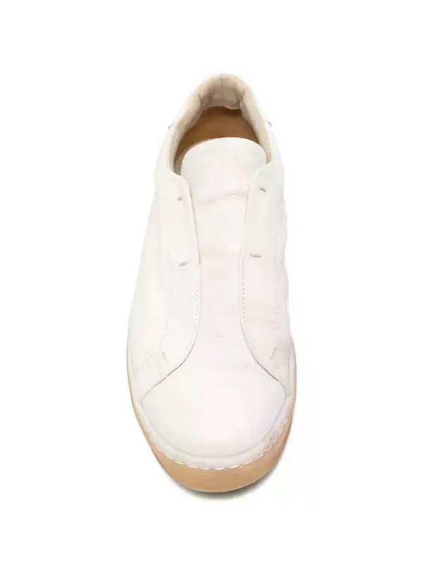 Eleventy Leather Slip-on Sneakers - Neutrals