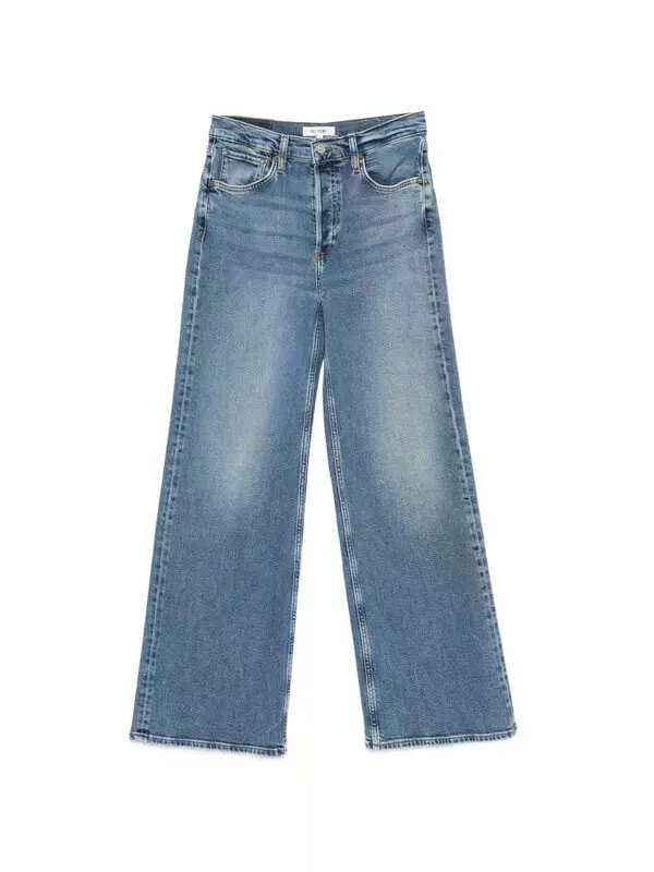 RE/DONE Belt Loops Wide Leg Jeans