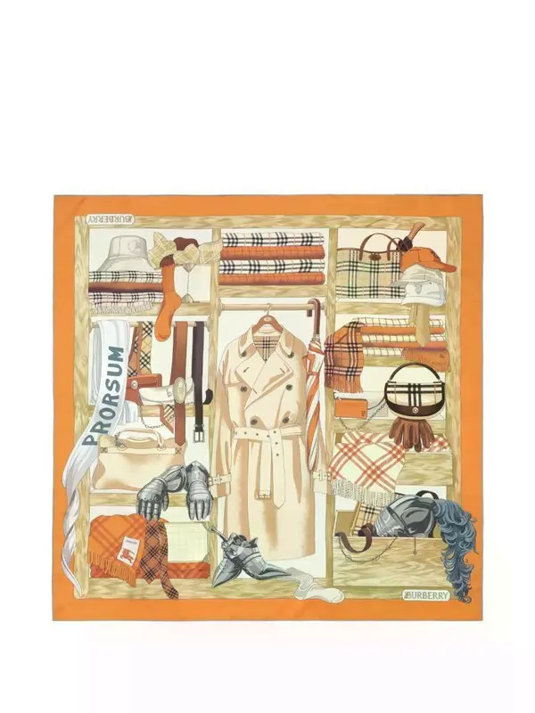 Burberry Wardrobe Silk Scarf - Neutrals