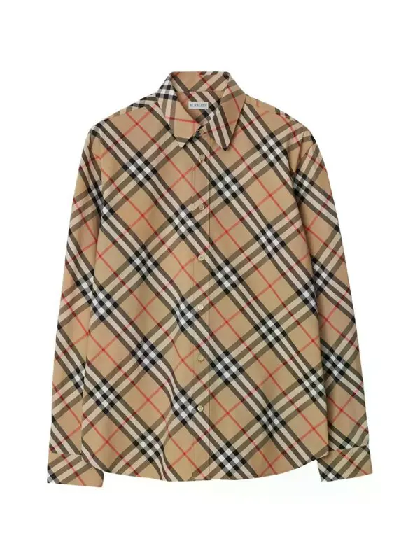 Burberry Relaxed-fit Check Cotton Poplin Shirt