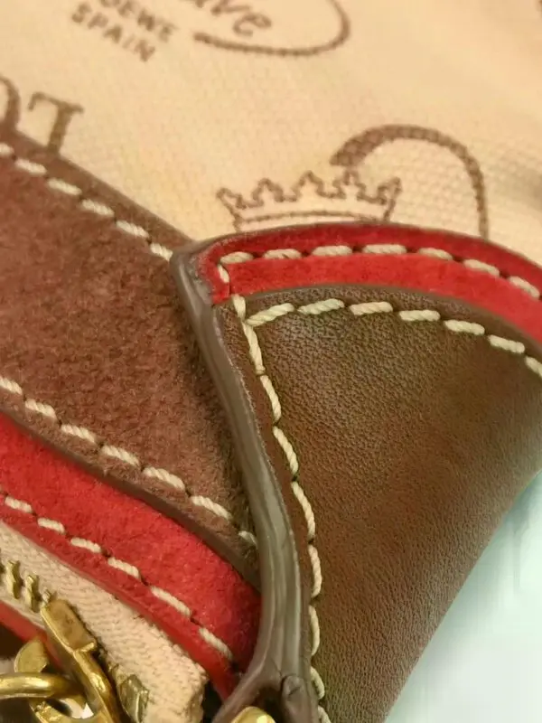 Loewe Canvas Logo Handbag - Neutrals
