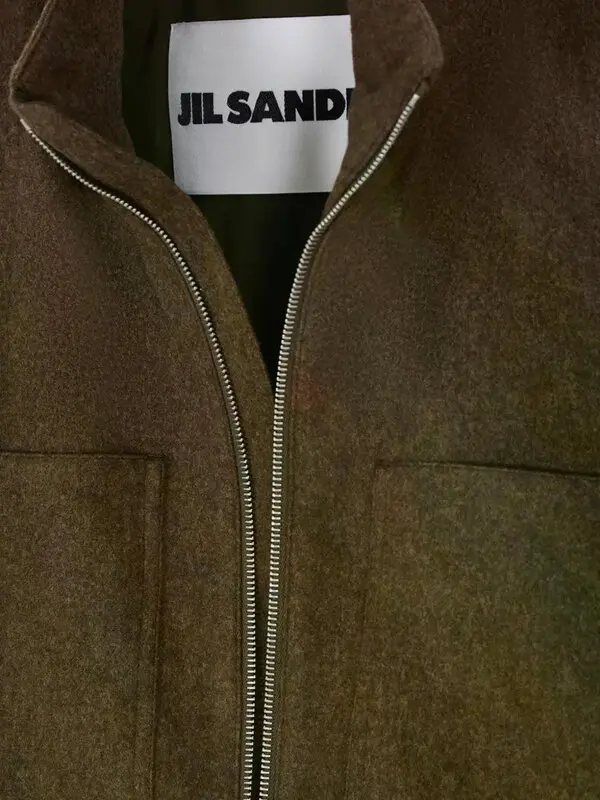 JIL SANDER Felted Zip Jacket