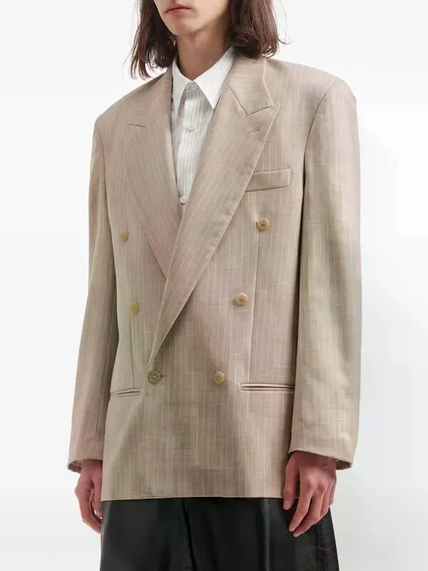 HED MAYNER Double-breasted Pinstripe Blazer