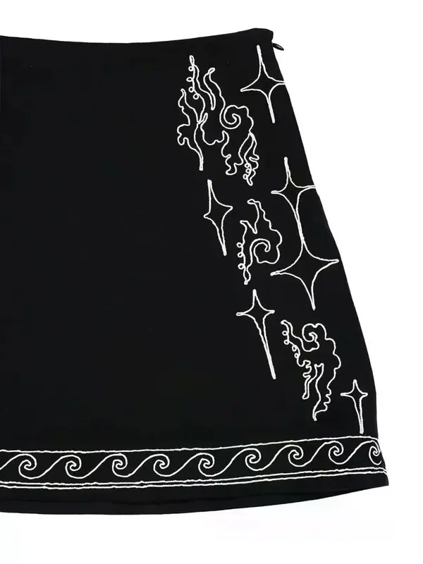 Zeus+dione Embroidered Mini Skirt