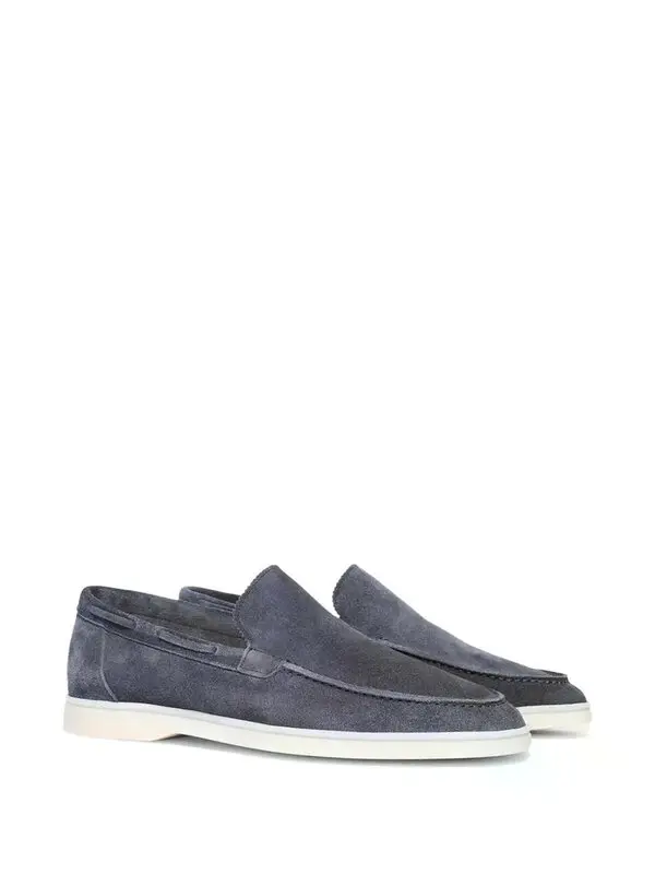 AURELIEN Yacht Suede Loafers - Blue