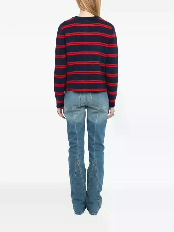 Zadig&Voltaire Striped Wool Blend Cardigan