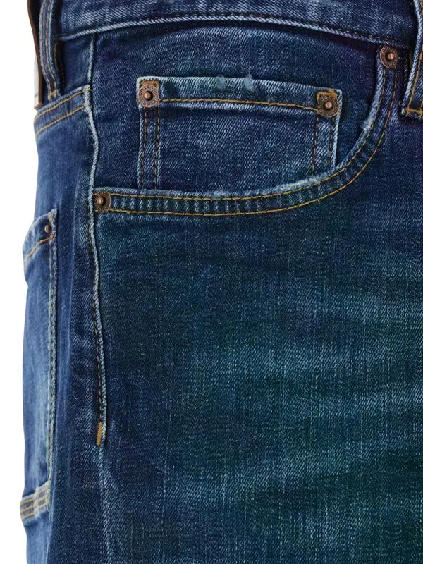 Dsquared2 Distressed Cotton Denim Jeans