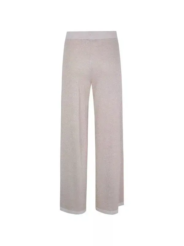 D.exterior Wide Leg Metallic Trousers