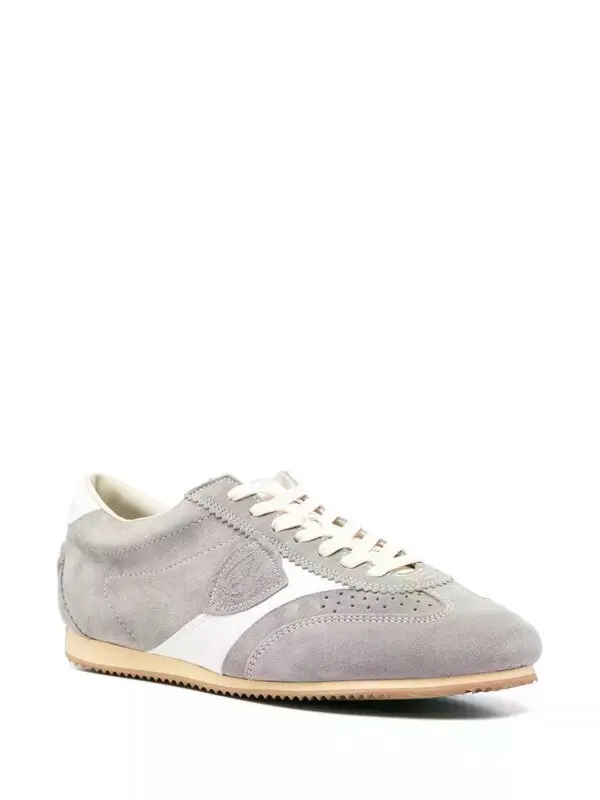 Philippe Model Panelled Leather Sneakers - Grey