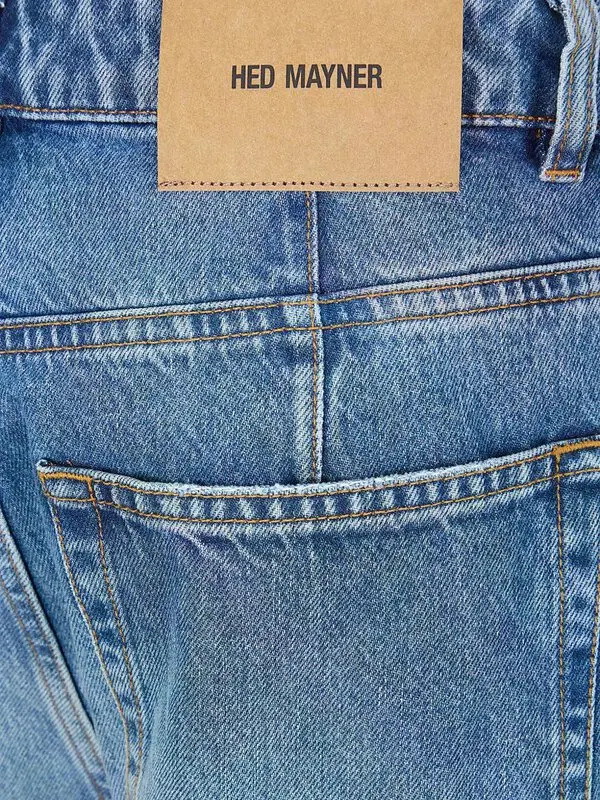 HED MAYNER Pleated Denim Jeans