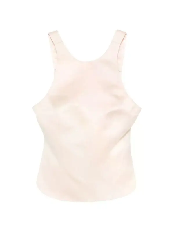 ALFIE Satin Backless Blouse - Pink