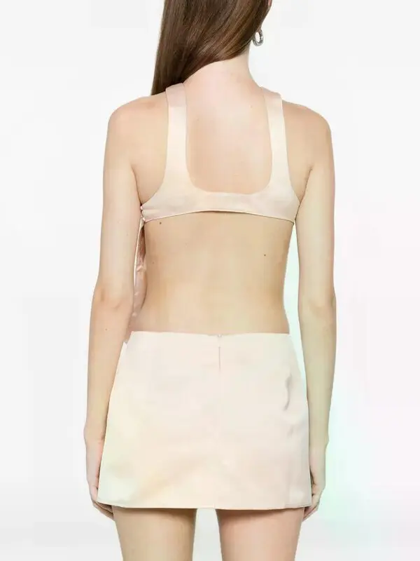 ALFIE Satin Backless Blouse - Pink