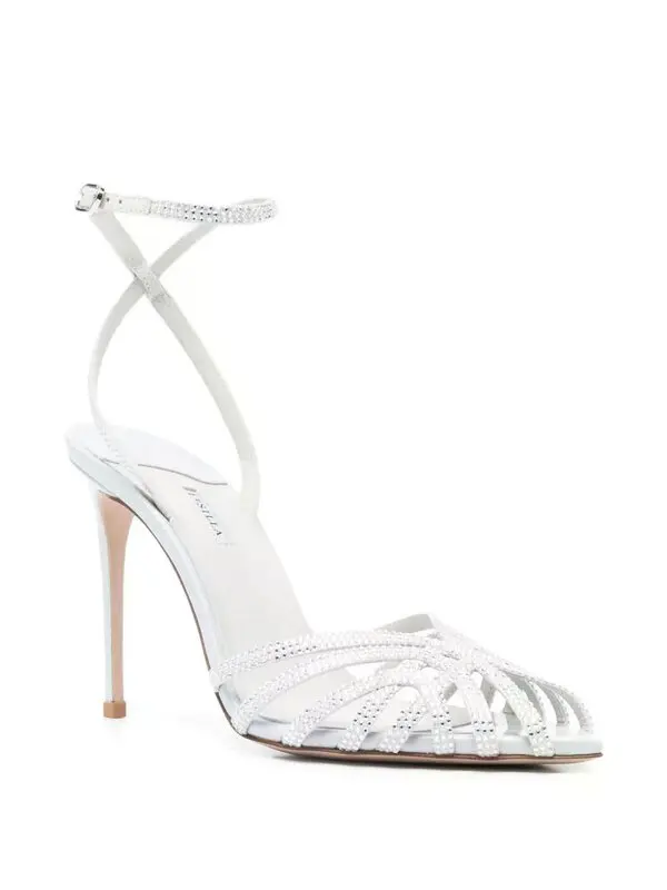 LE SILLA Embellished Ankle Strap Sandals - Blue