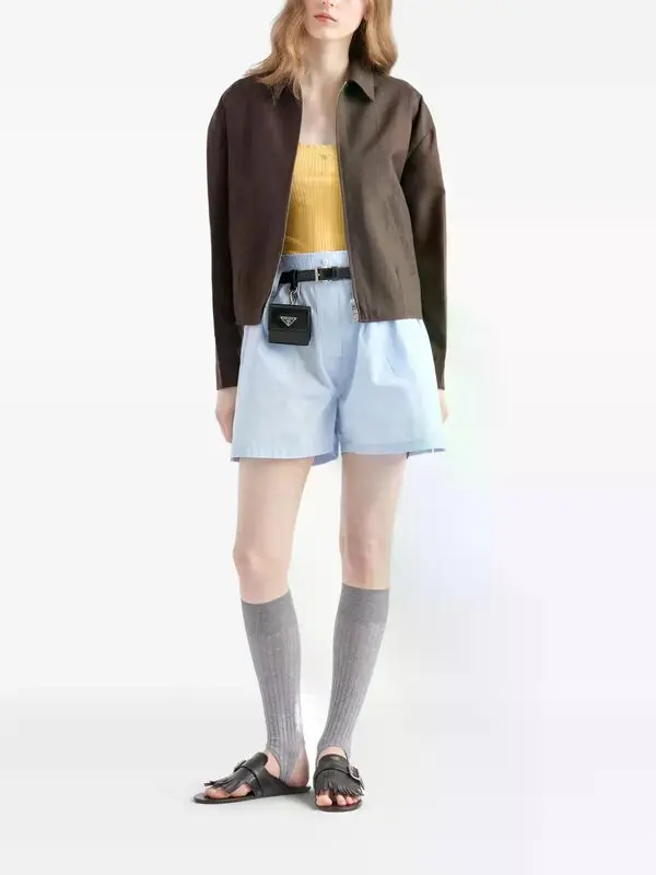 Prada Kid Mohair Bomber Jacket