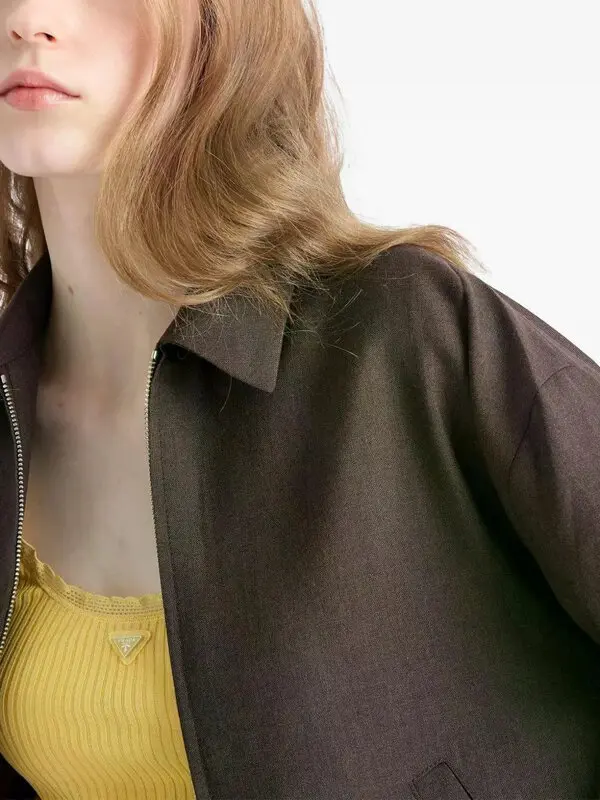 Prada Kid Mohair Bomber Jacket
