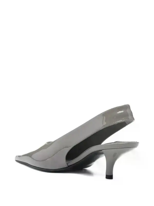 TOTEME Pointed-toe Slingback Pumps - Grey