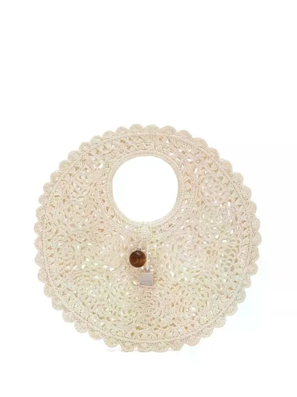 Jacquemus Small Spiaggia Raffia Bag - Neutrals