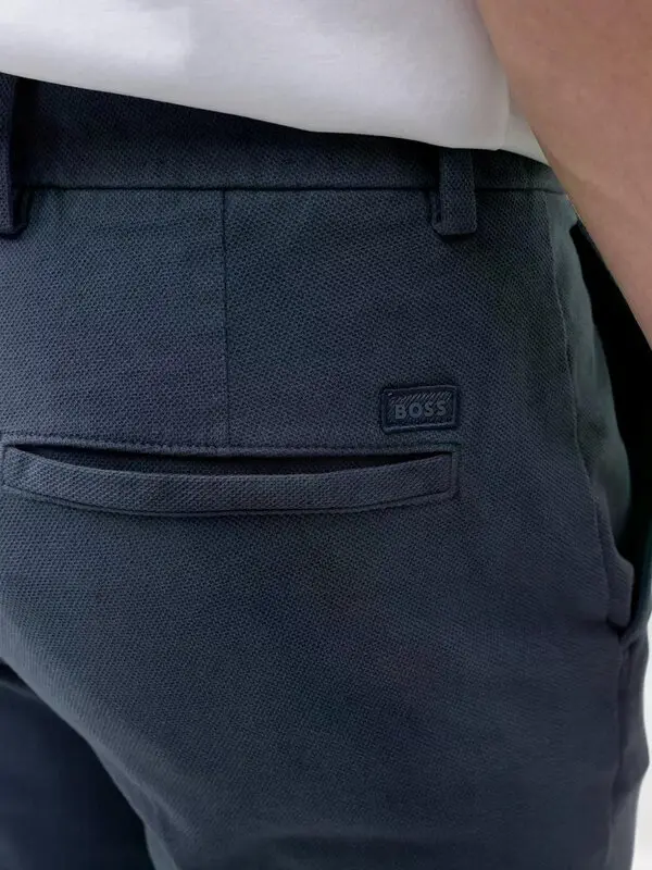 BOSS Button-fastening Trousers - Blue