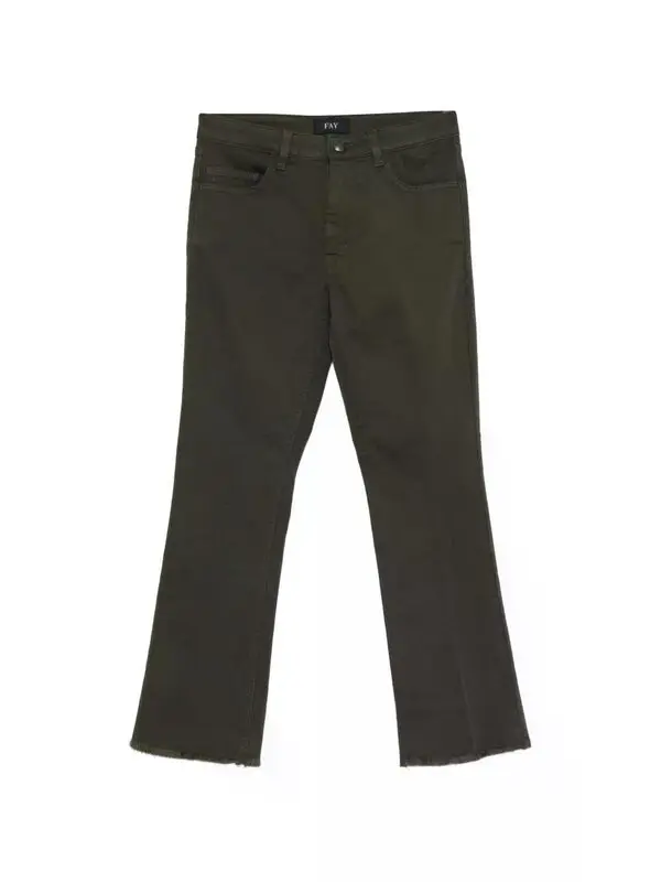 FAY Button-fastening Jeans - Green