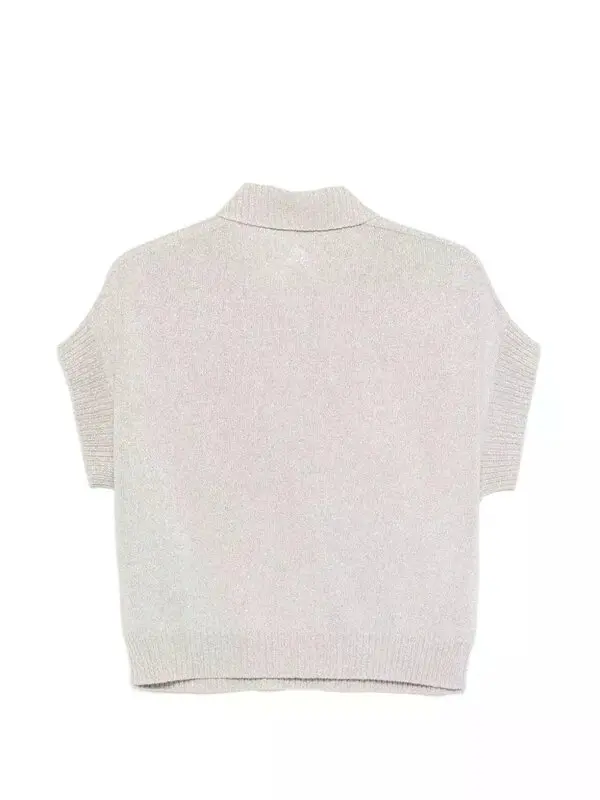 D.exterior Openwork Knit Polo