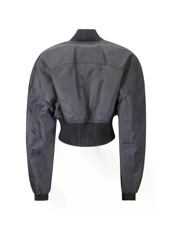 Sportmax Cropped Bomber Jacket - Grey