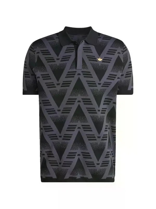 Adidas Bruised Banana Geometric-pattern Polo Shirt