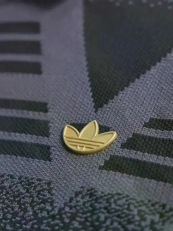 Adidas Bruised Banana Geometric-pattern Polo Shirt