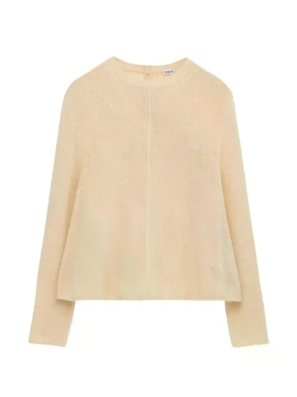 Loewe Logo Cashmere Sweater - Neutrals