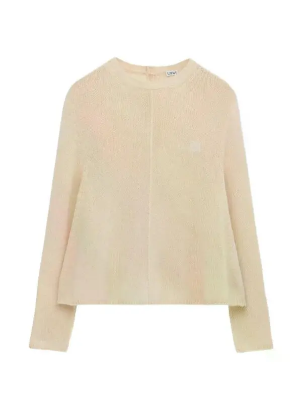 Loewe Logo Cashmere Sweater - Neutrals
