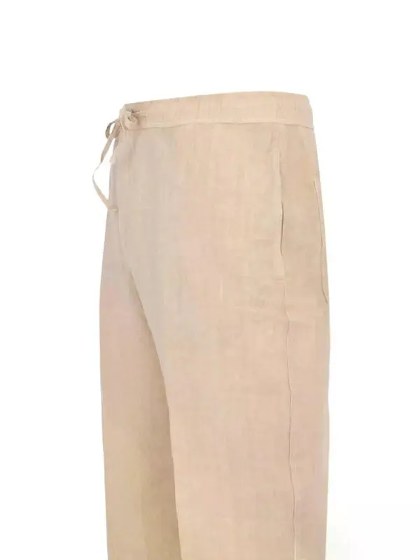 120% Lino Linen Drawstring Trousers