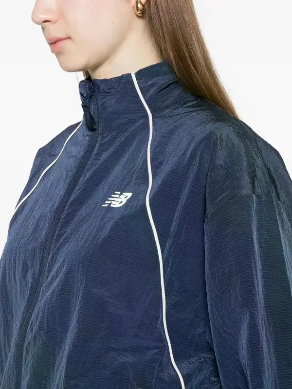 NEW BALANCE Logo Trimmed Jacket - Blue