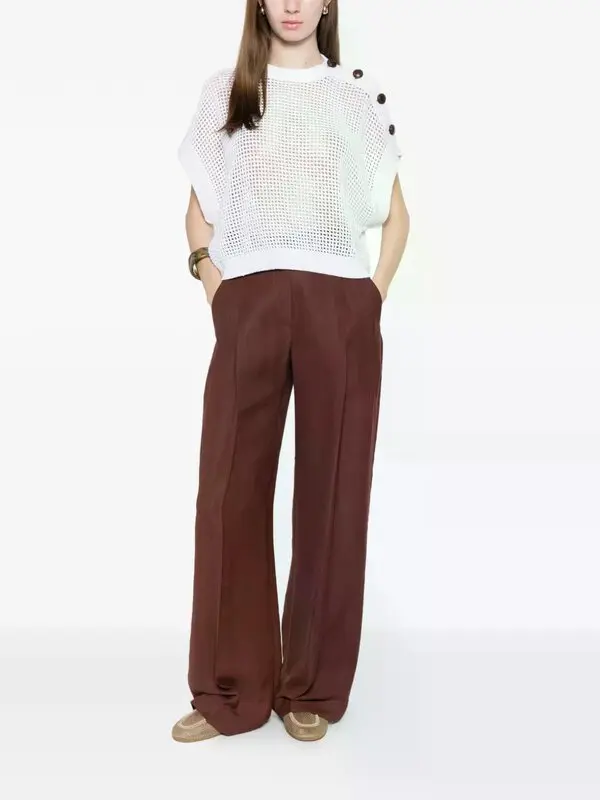 Brunello Cucinelli Pleated Wide-leg Trousers