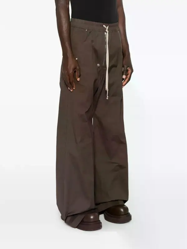 Rick Owens Zip Detail Wide Leg Trousers