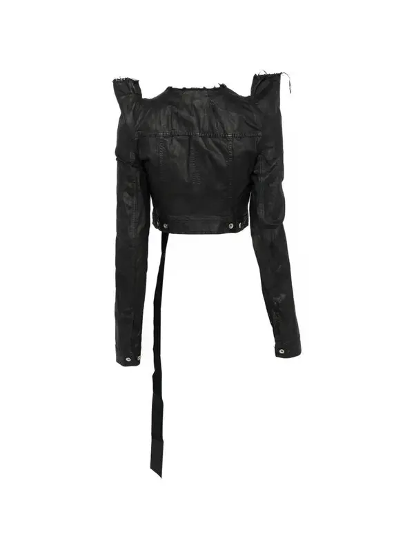 Rick Owens Cropped Frayed Jacket