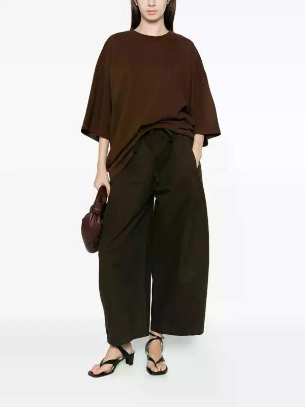 ENTIRE STUDIOS Crew Neck Short Sleeve T-shirt - Brown