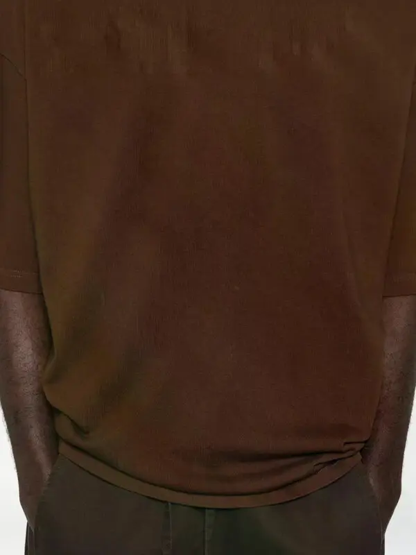 ENTIRE STUDIOS Crew Neck Short Sleeve T-shirt - Brown